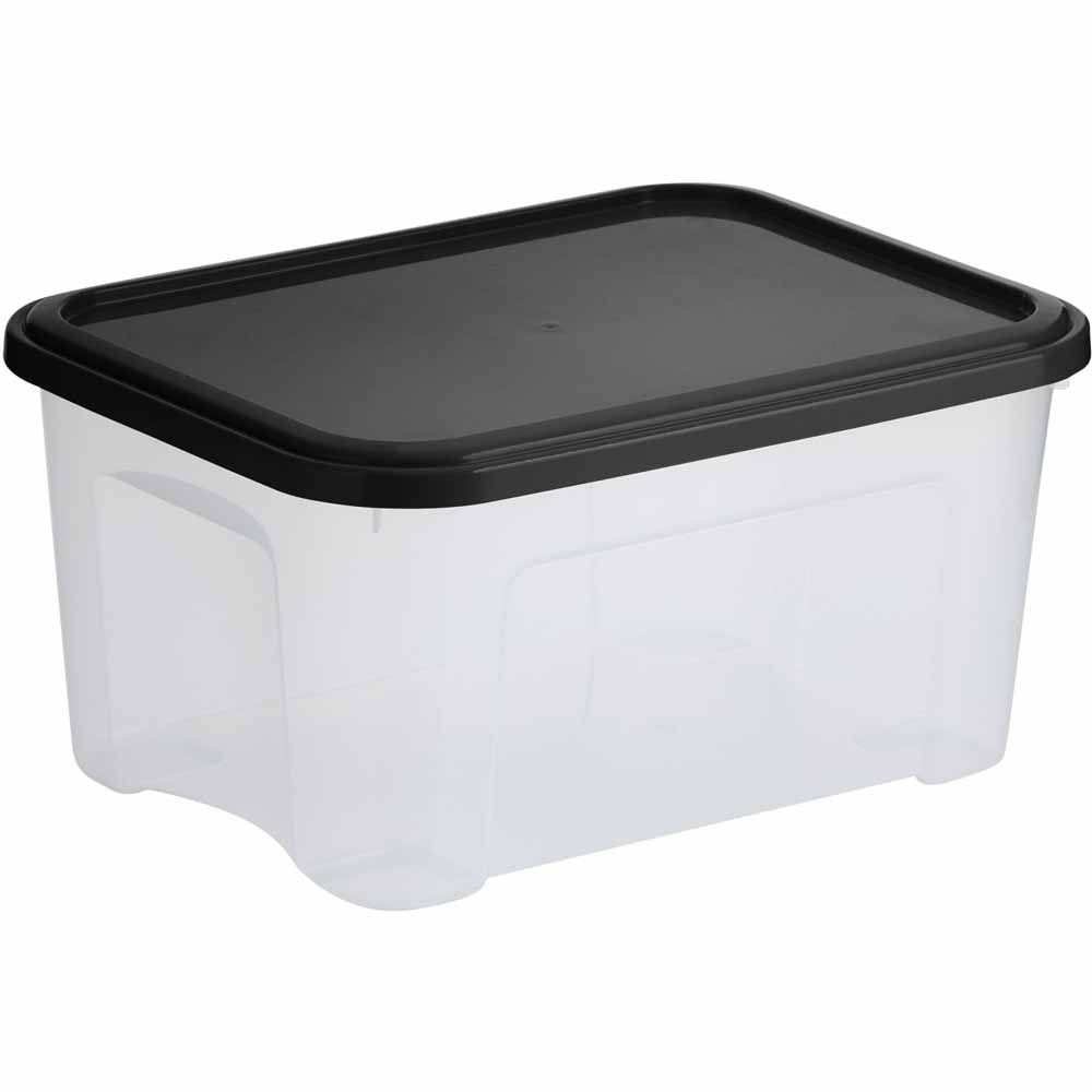wilko 14L Modular Storage Box with Lid | Wilko