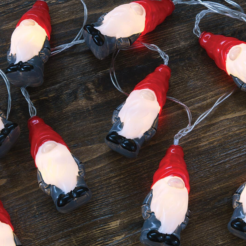 Gonk 10 LED Red String Light 180cm | Wilko