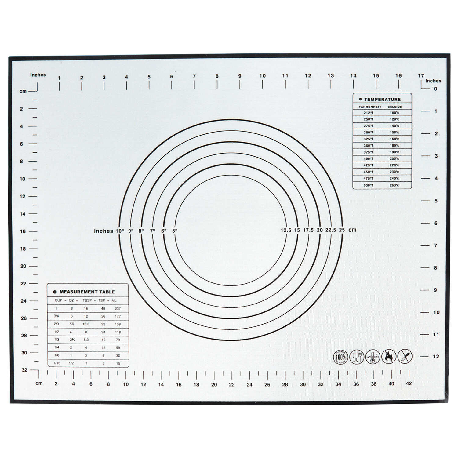 Silicone Baking Mat - White | Wilko