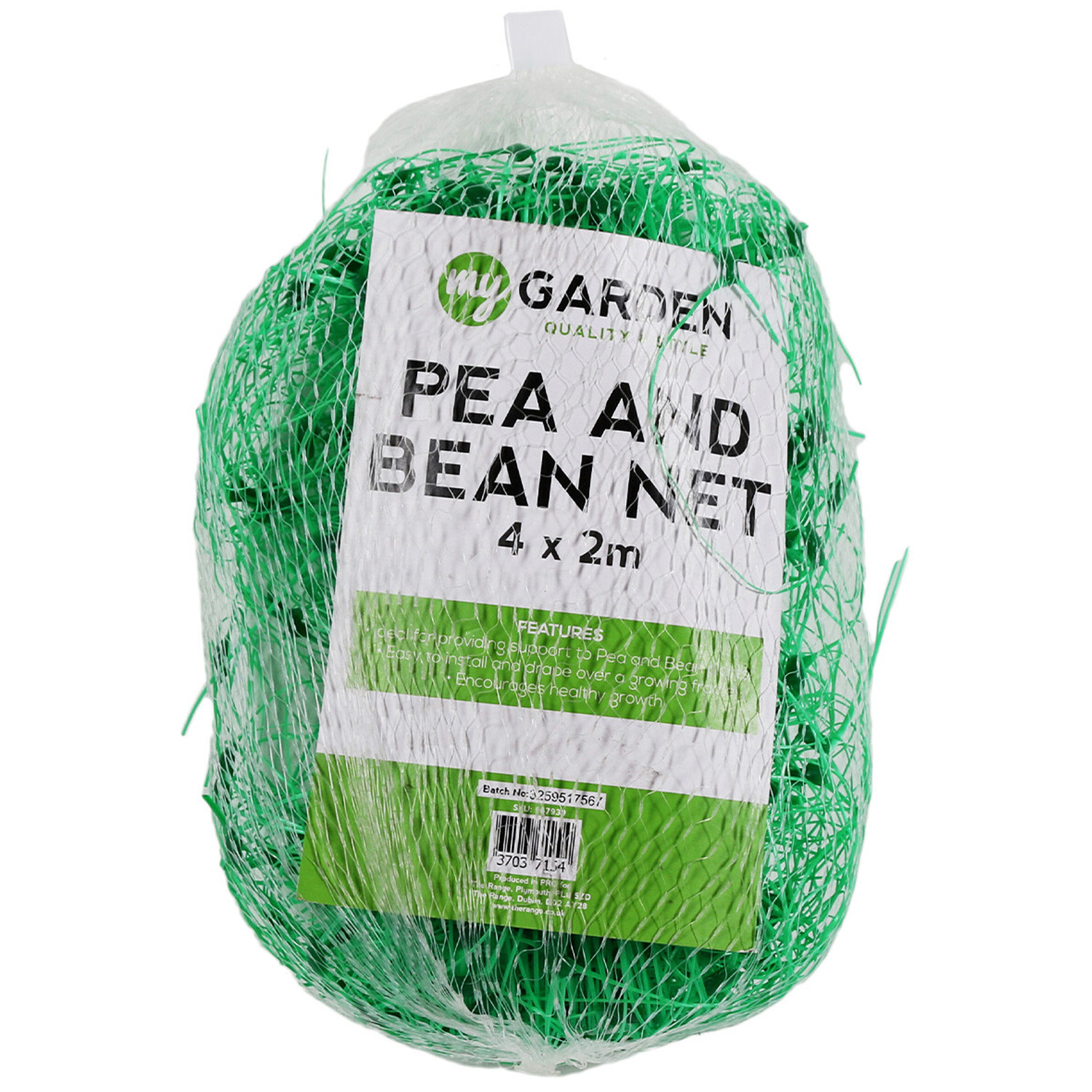 4m Garden Pea and Bean Net - Durable Support for Climbing Plants | Wilko