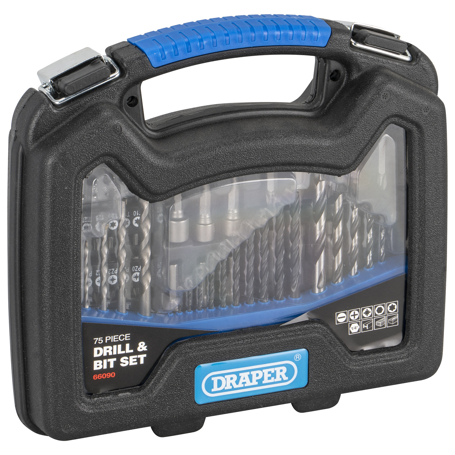 Draper 75 Piece Drill and Bit Set | Wilko