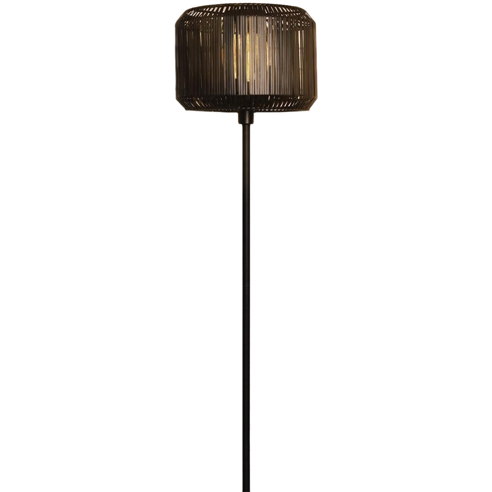 Willow Solar Floor Lamp - Black | Wilko