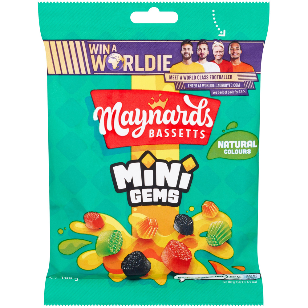Maynards Bassetts Mini Gems 130g | Wilko