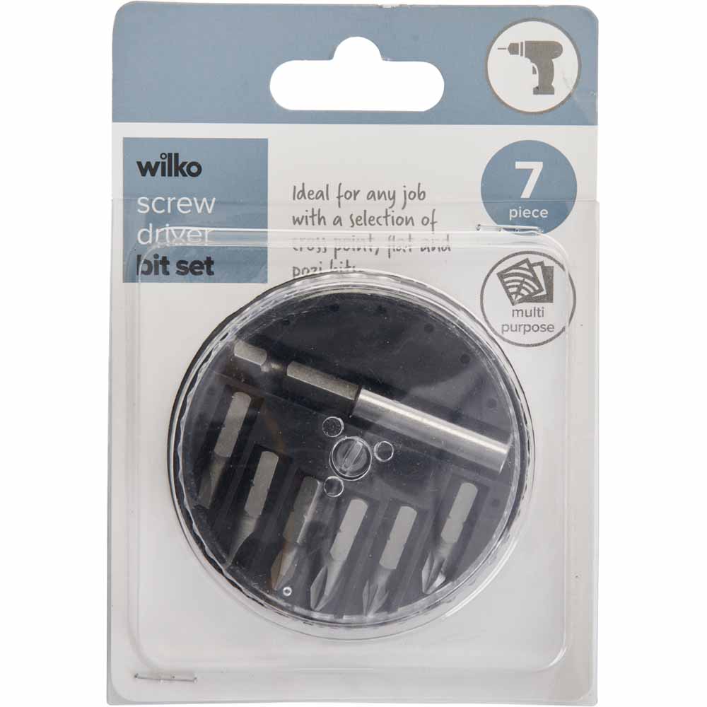 Wilko Bit Set 7 Piece | Wilko