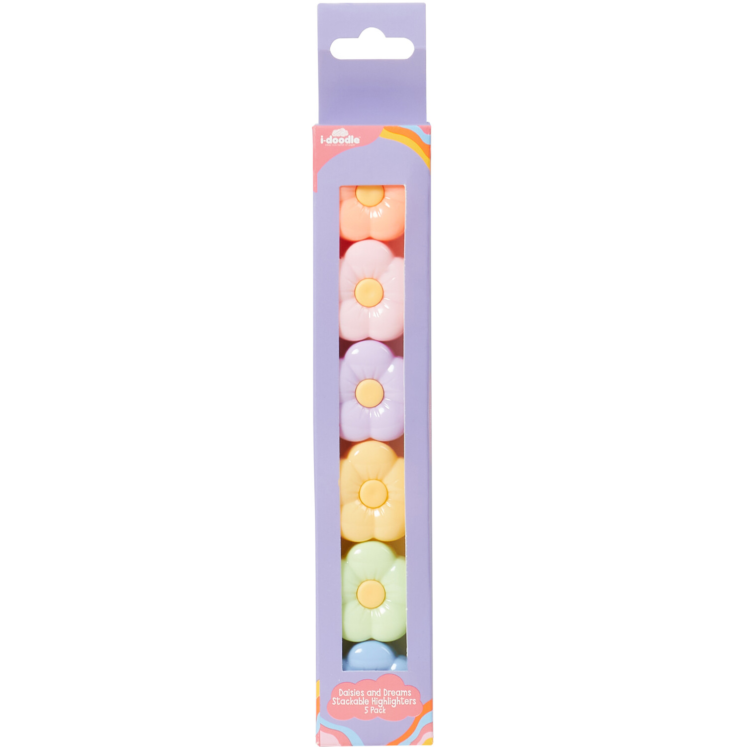 i-doodle Daisies and Dreams Stackable Highlighter 6 Pack | Wilko