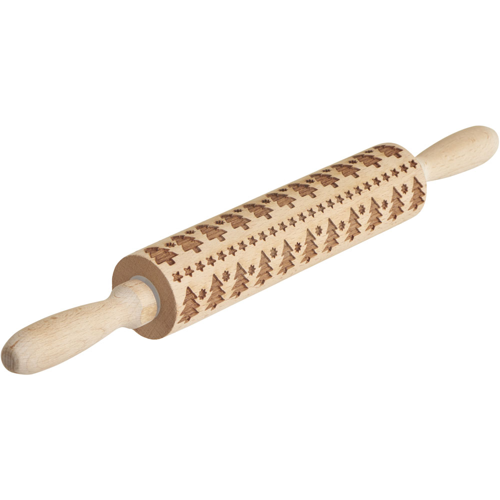 Wilko Tree Print Rolling Pin | Wilko
