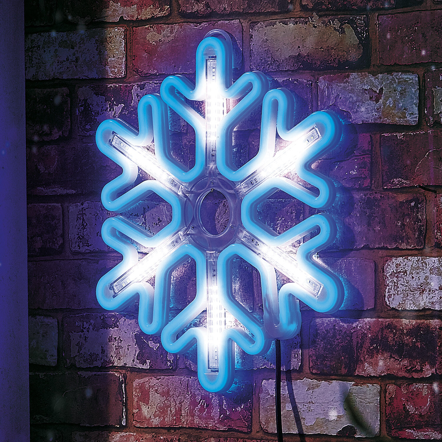 Small Blue Digital Snowflake | Wilko