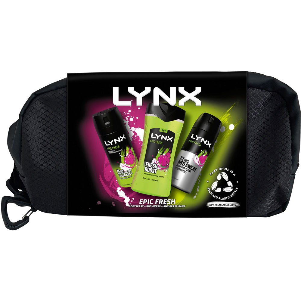 Lynx Epic Fresh Trio Washbag Gift Set | Wilko