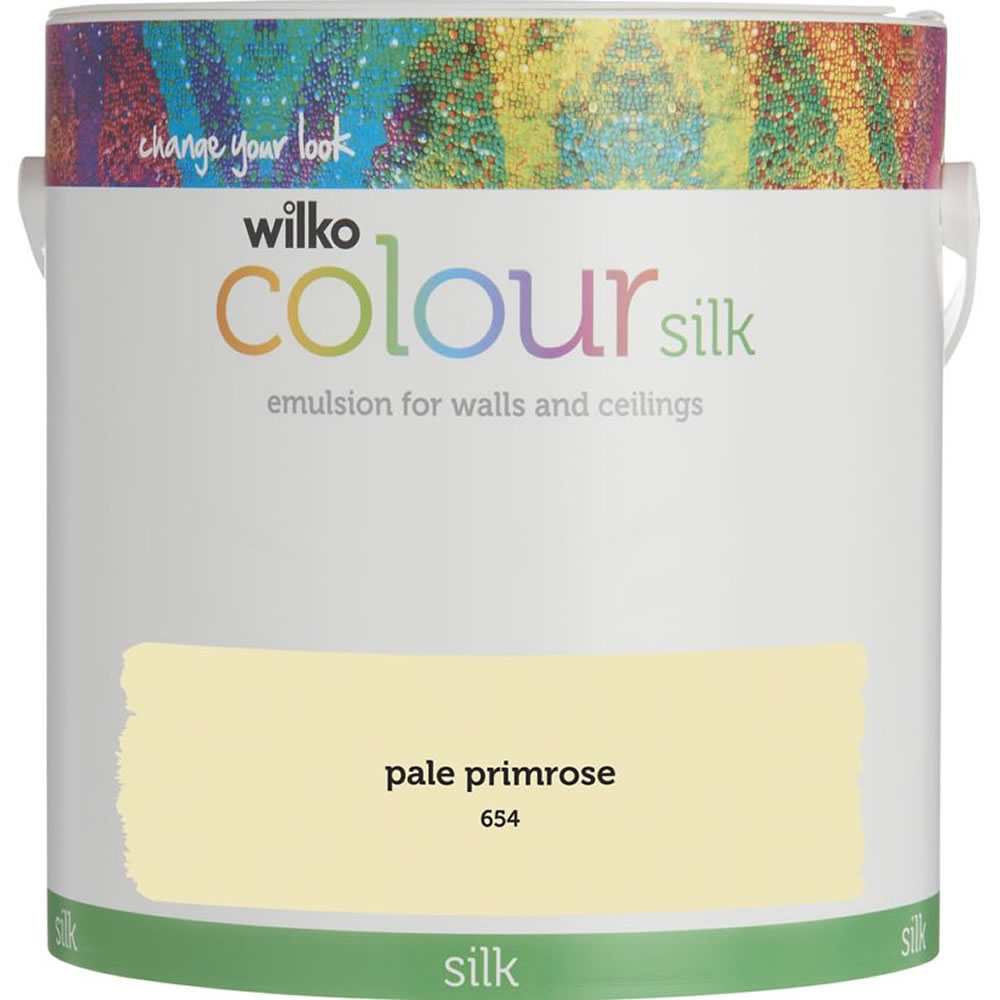 Wilko Pale Primrose Silk Emulsion Paint 2.5L | Wilko