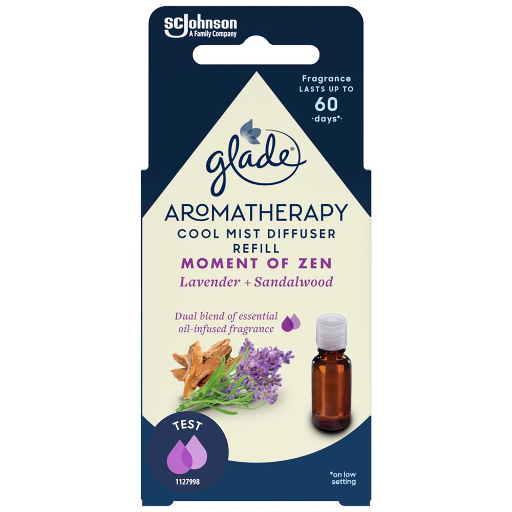 Glade Moment of Zen Aromatherapy Cool Mist Diffuser Refill 17.4ml | Wilko
