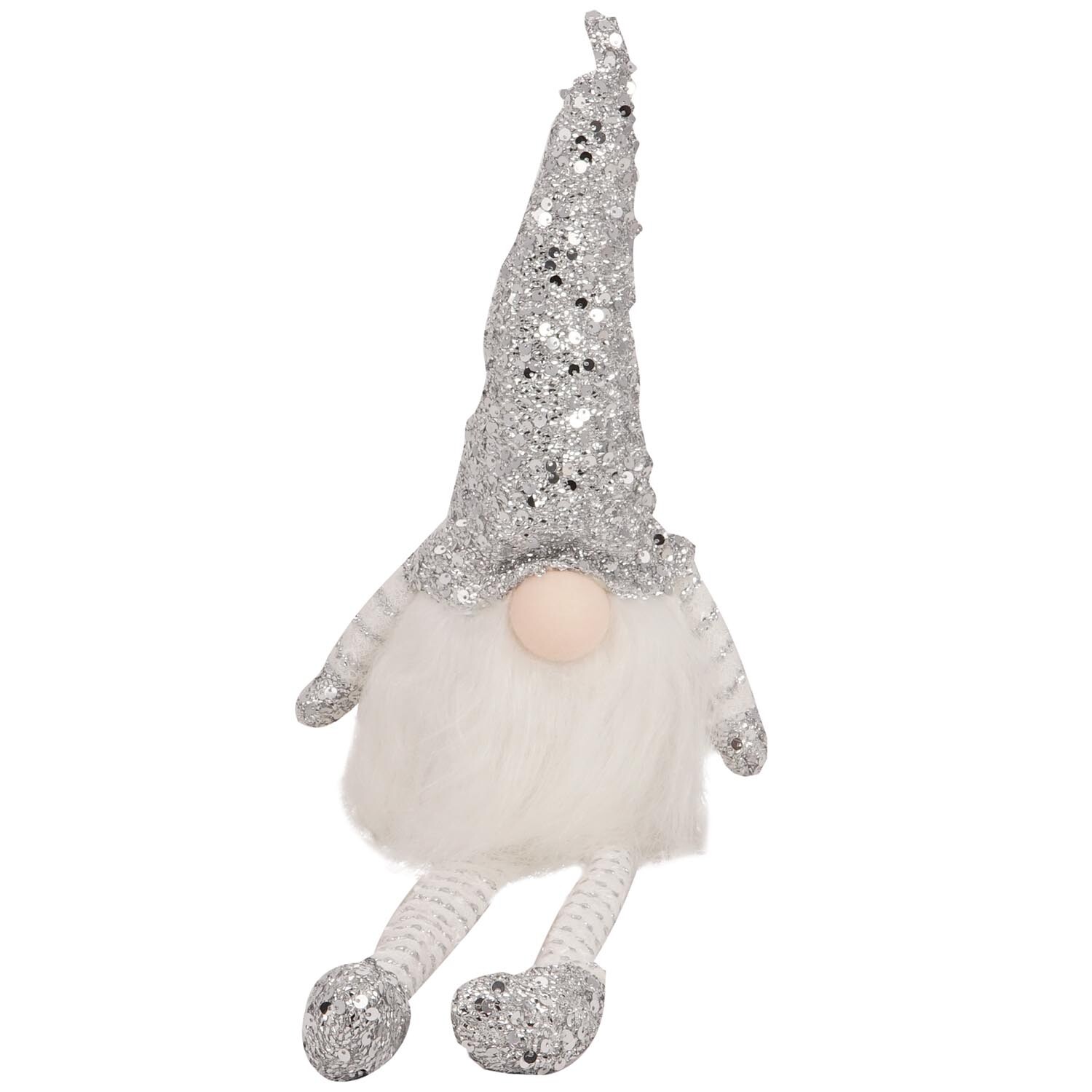 Gonk Silver Sequin Tree Topper - Silver | Wilko