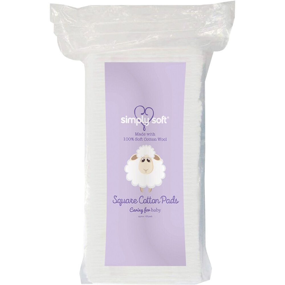 Simply Soft Square Cotton Pads | Wilko