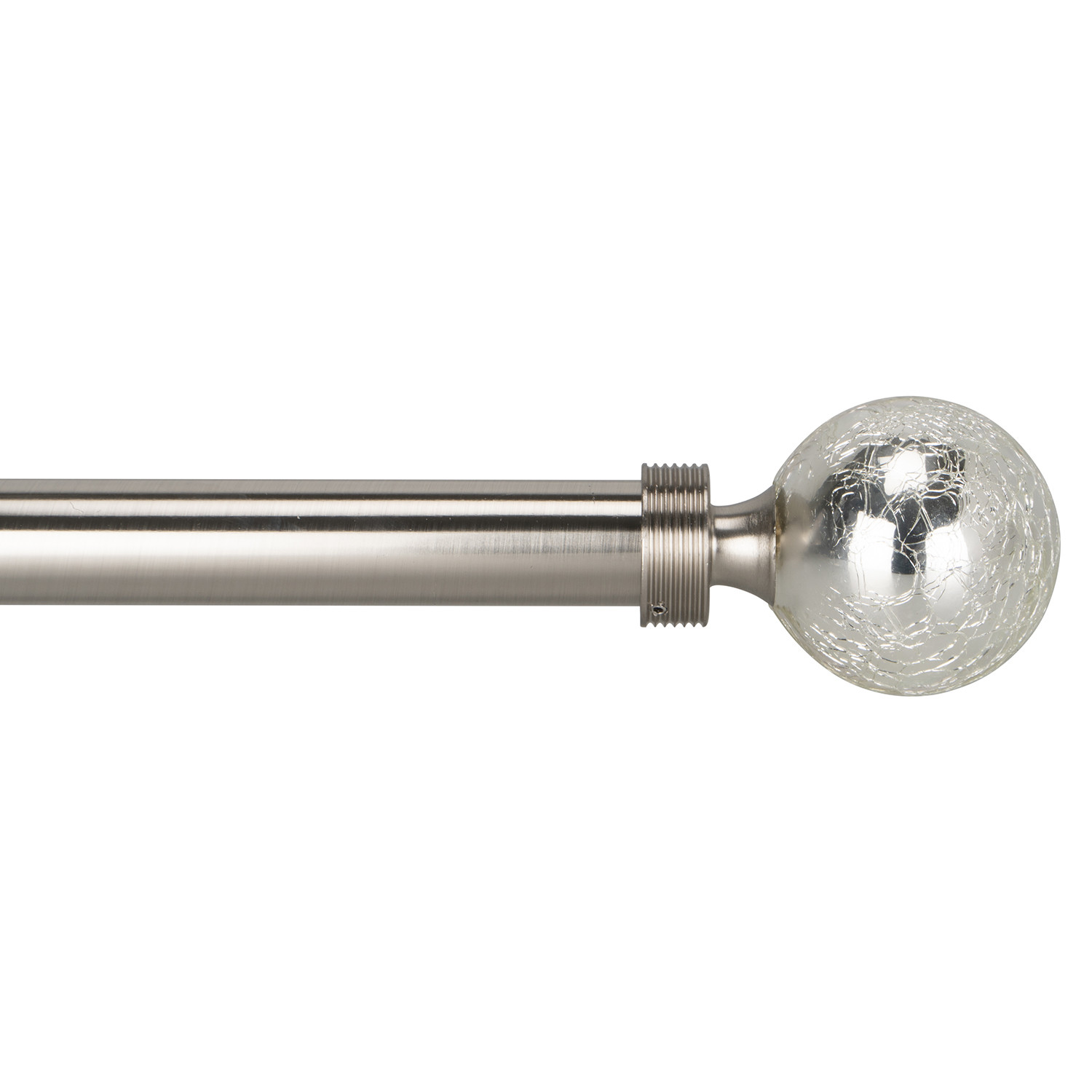 170-300cm Extendable Crackle Effect Curtain Pole | Wilko