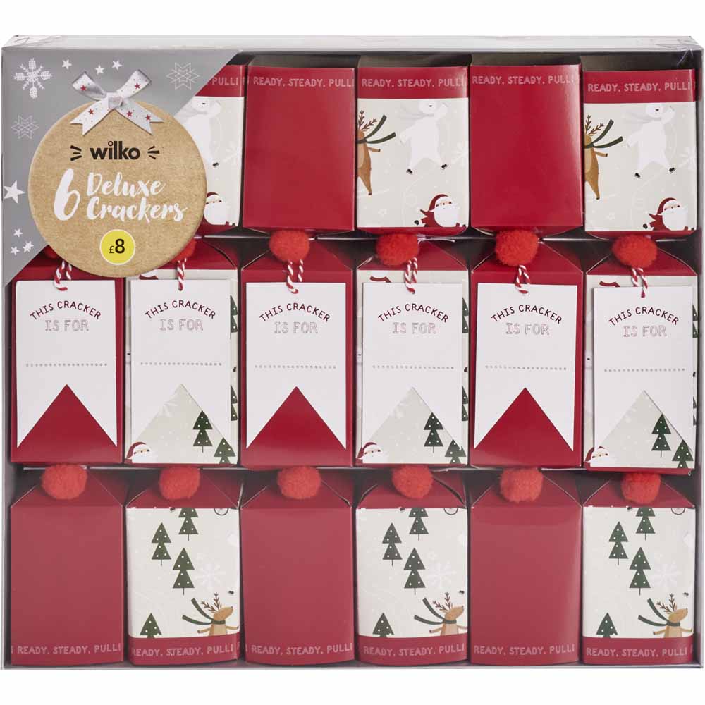 Wilko 6 pack Alpine Home Deluxe Christmas Crackers | Wilko