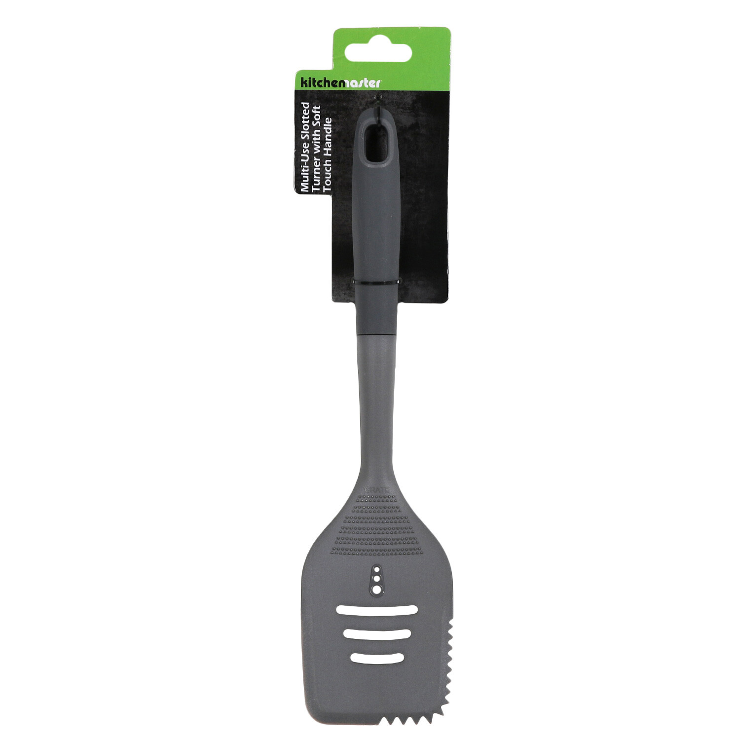 Multi-Use Slotted Turner - Grey | Wilko