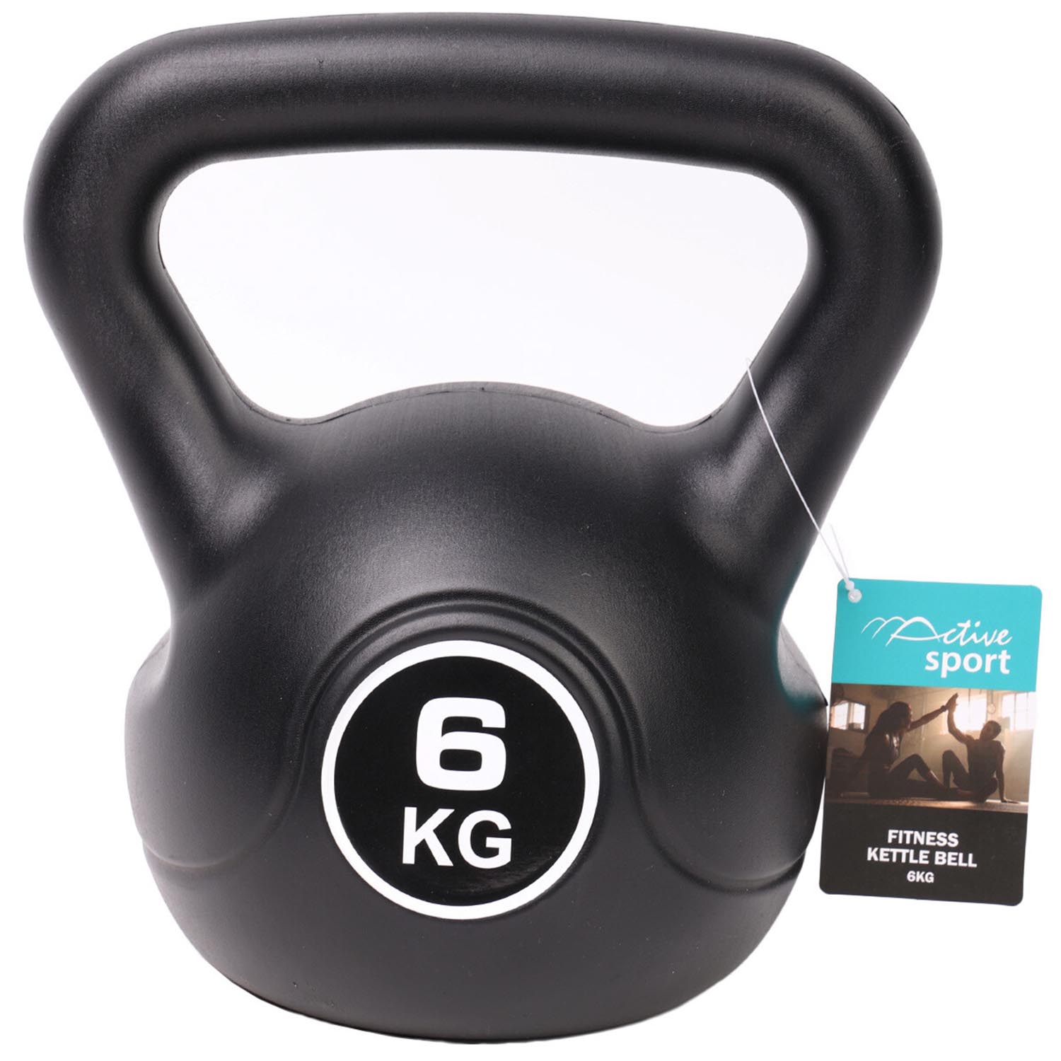 Active Sport Fitness KettleBell - Black / 6kg | Wilko