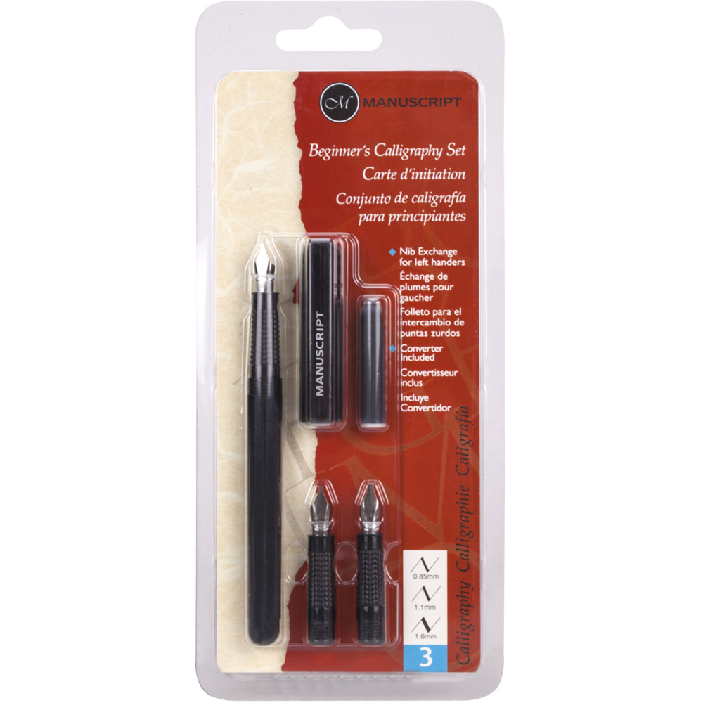 Manuscript Beginners Calligraphy Set - Black | Wilko