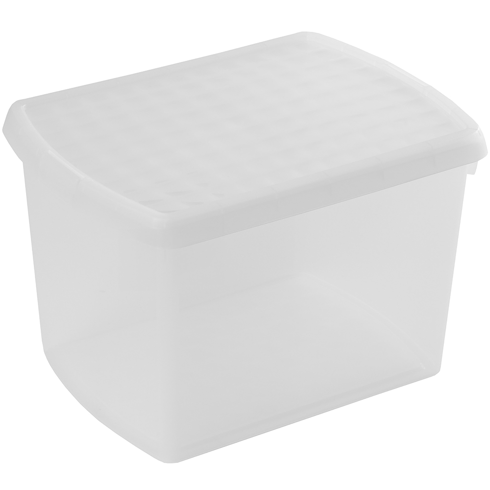 Wham Clip 21L Clear Rectangular Storage Box with Lid | Wilko