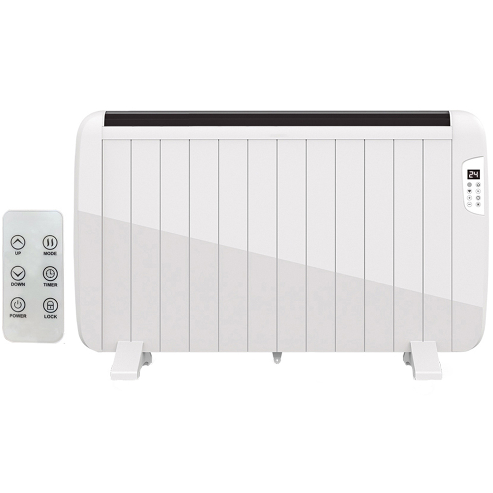 Ener-J Smart Wi-Fi White Electric Radiator Heater 2000W | Wilko