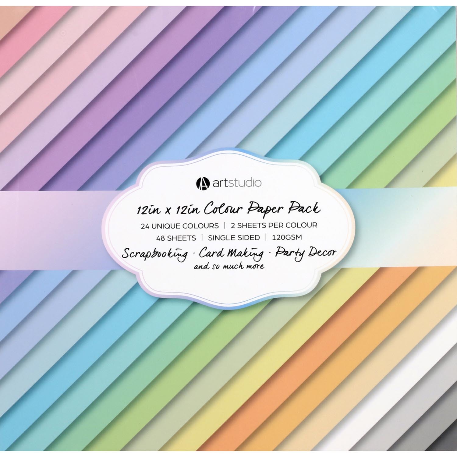 Art Studio Mixed Colour Paper Pad | Wilko