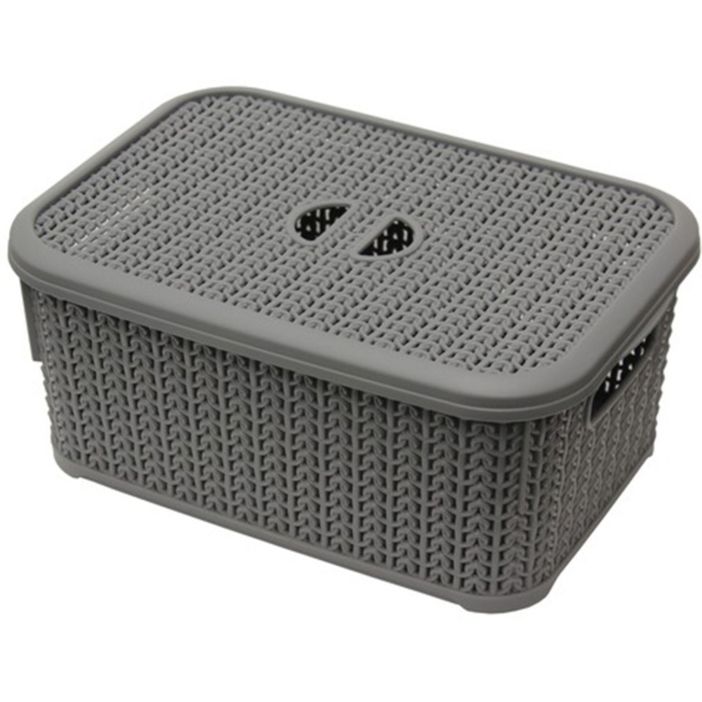 JVL Loop 6L Grey Storage Basket | Wilko
