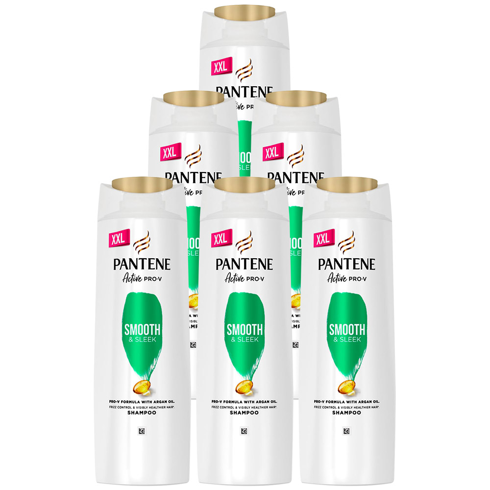 Pantene Pro V Smooth and Sleek Shampoo Case of 6 x 700ml | Wilko
