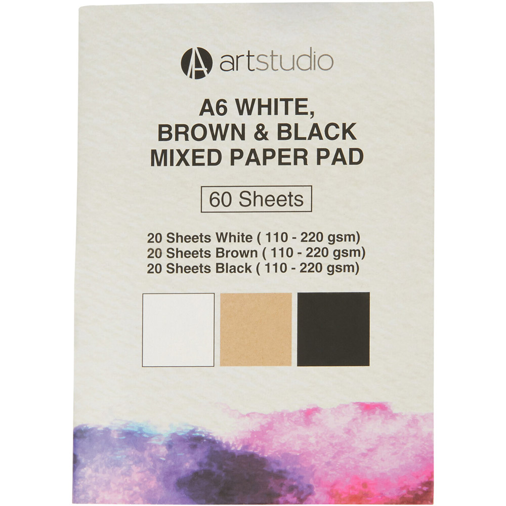 Pack of 60 Mixed Coloured Paper Pad | Wilko