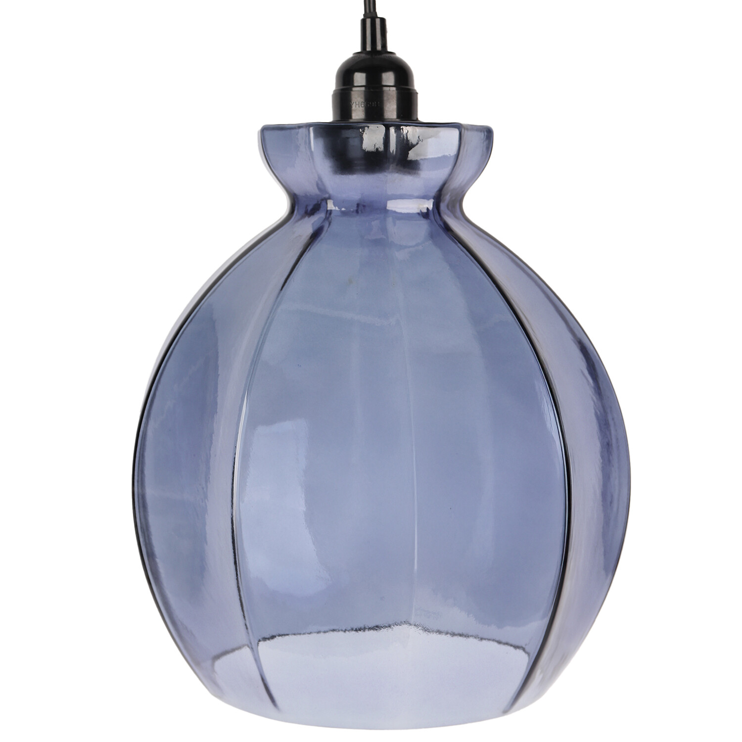 Finn Glass Pendant Blue | Wilko