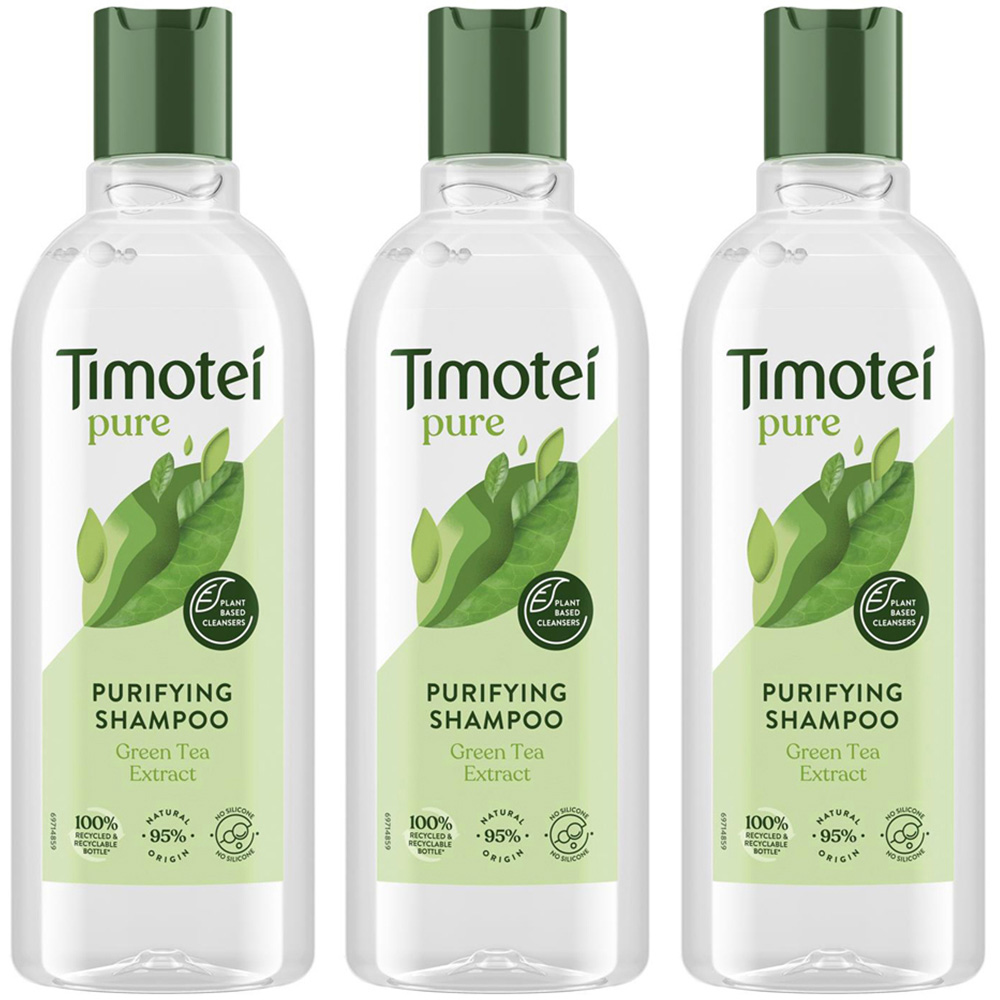Timotei Purifying Shampoo with Green Tea Extract 300ml 3 Pack | Wilko