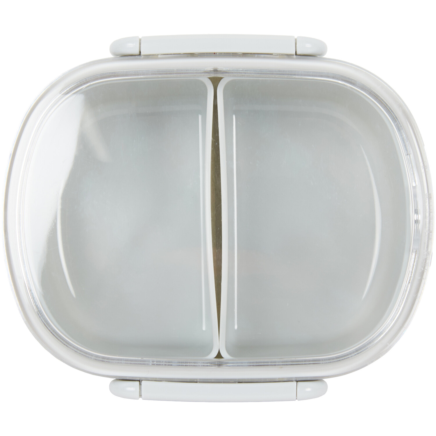 Small Bento Box with Compartments 350ml - Grey | Wilko