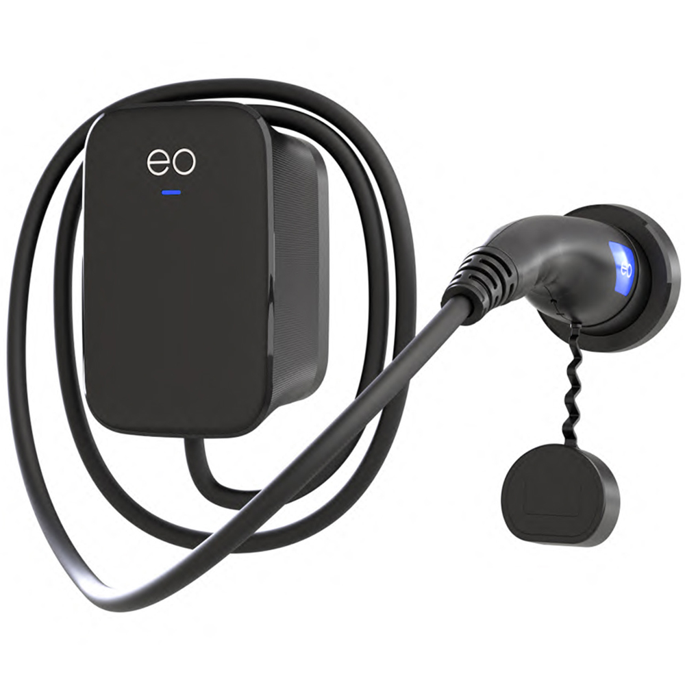 EO Mini Pro 3 7.2KW Black Tethered Pen Protection EV Charger | Wilko
