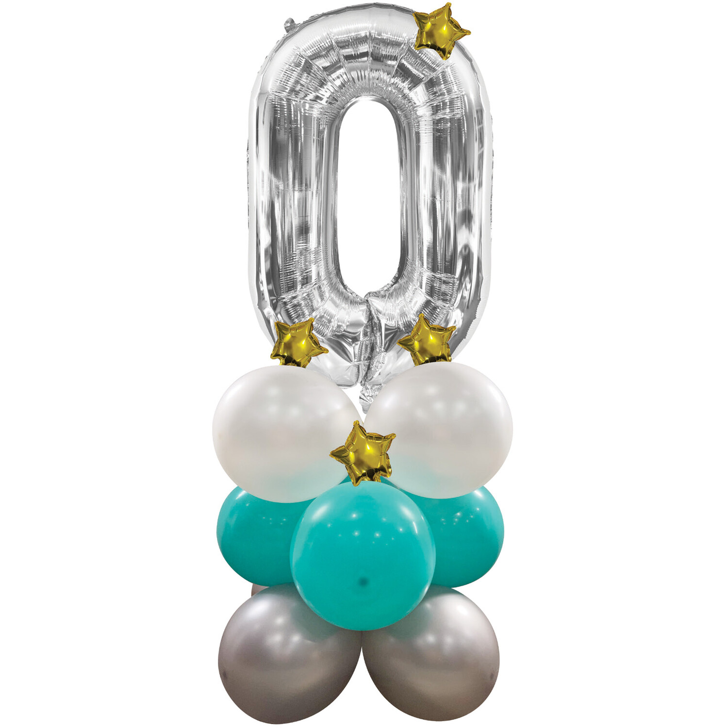 Balloon Stacks - Silver | Wilko