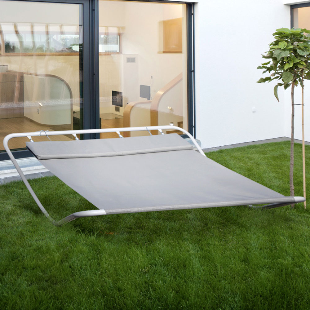 Outsunny Rocking Swing Hammock Grey | Wilko