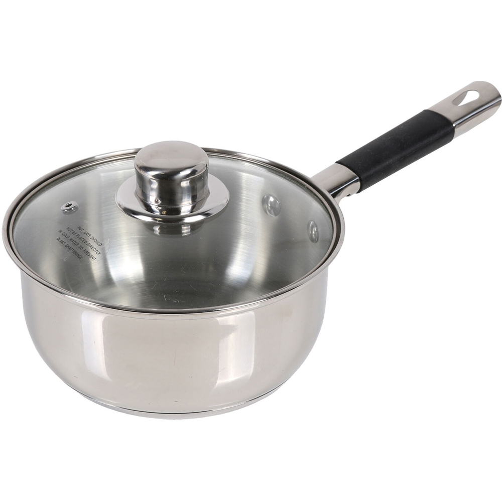 18cm Saucepan with Stainless Steel Lid | Wilko