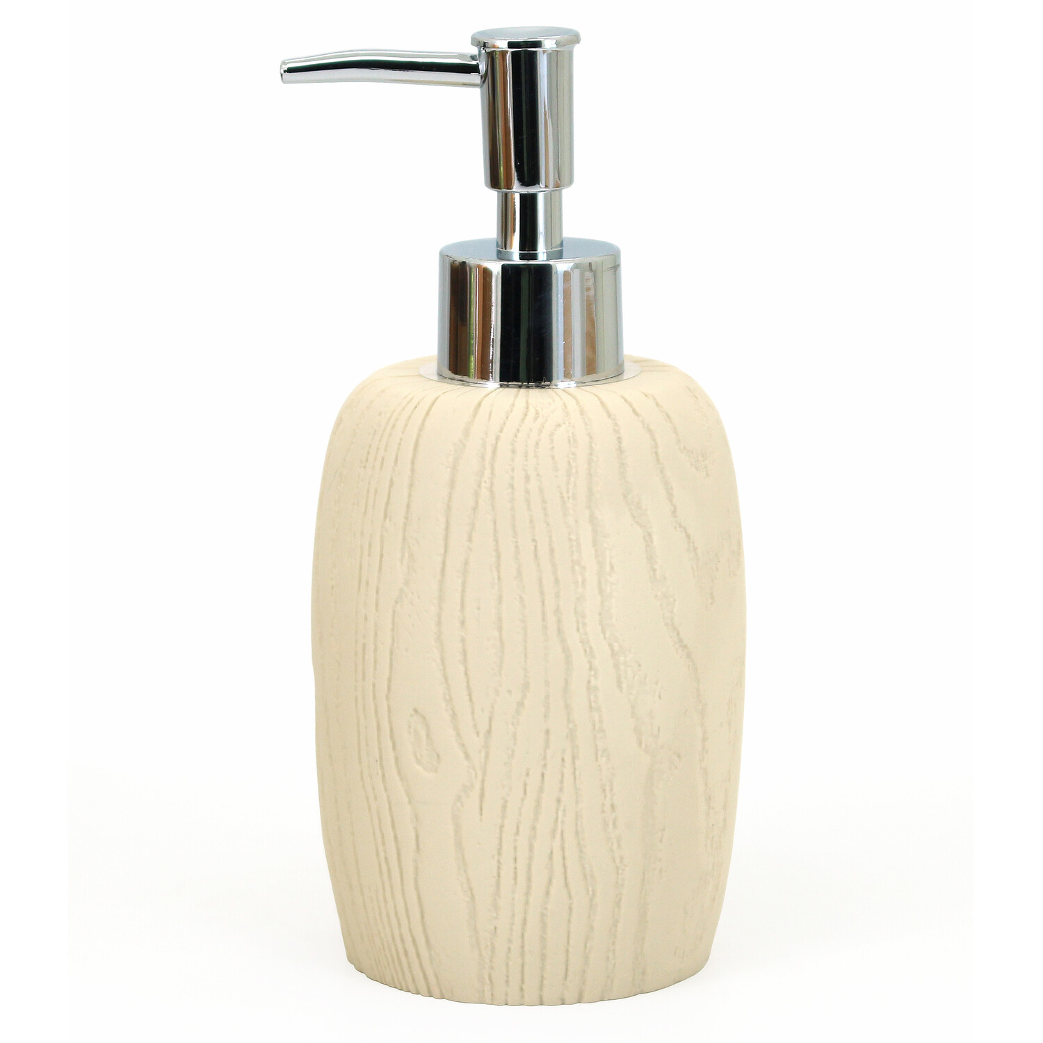 Wood Grain Soap Dispenser - Beige | Wilko