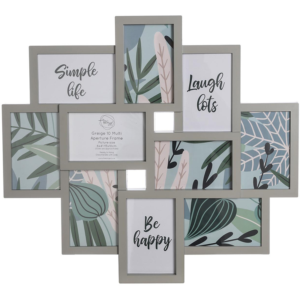 The Port. Co Gallery Greige Multi Aperture Photo Frame | Wilko