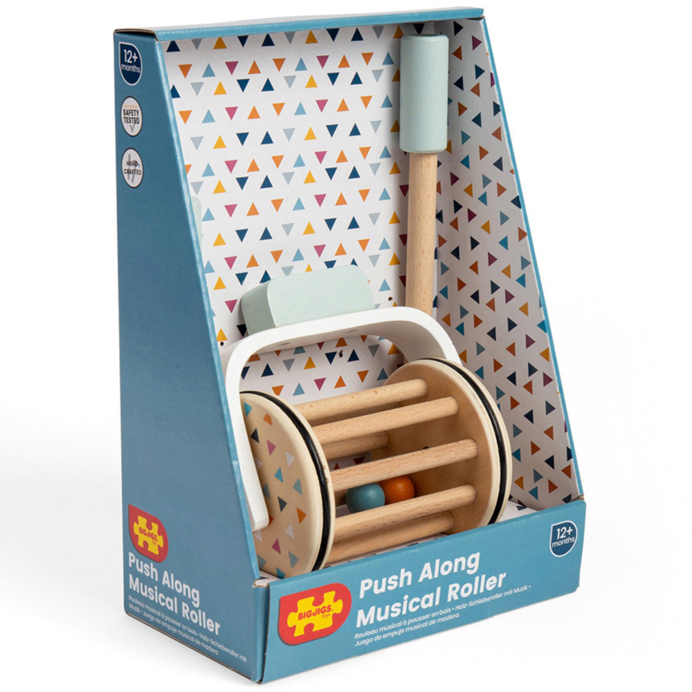 Bigjigs Toys Push Along Musical Roller | Wilko