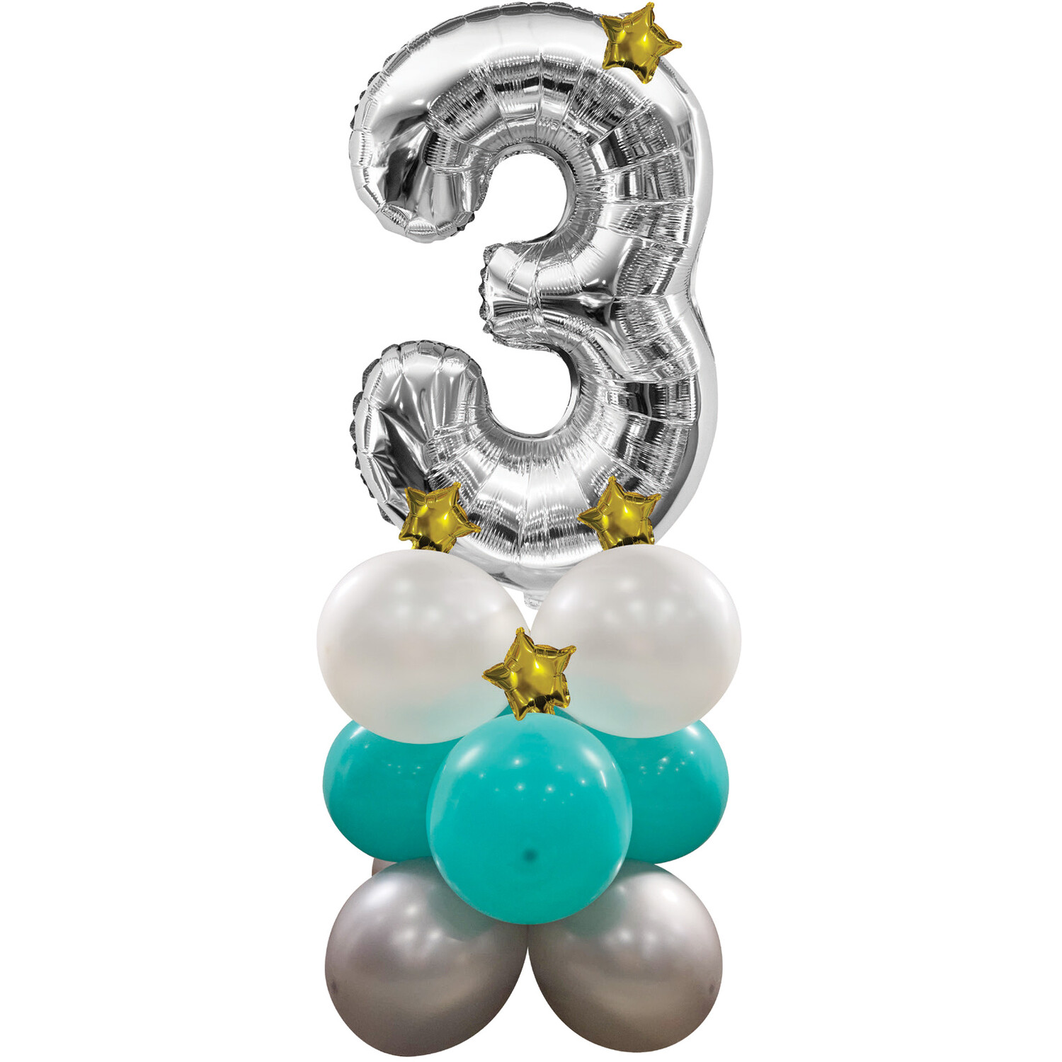 Balloon Stacks - Silver / 3 | Wilko