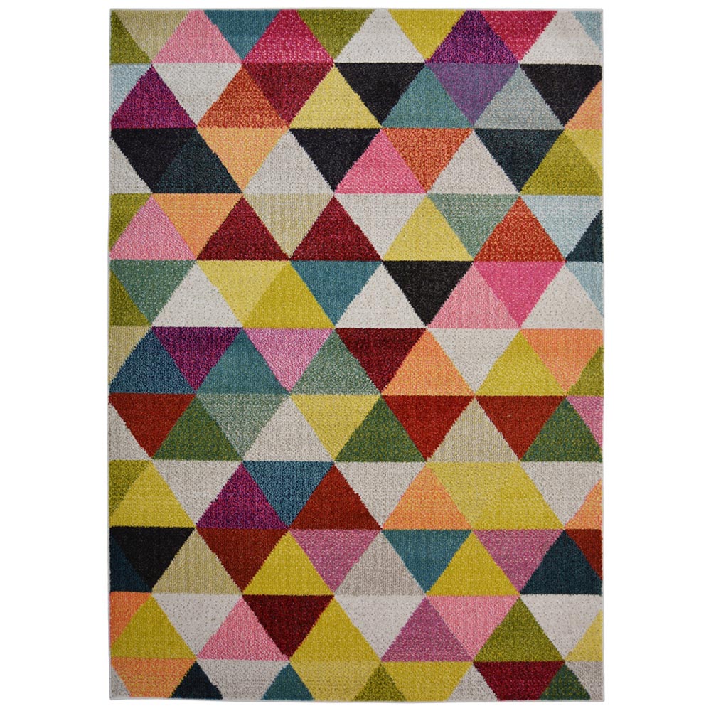 Homemaker Villa Multicoloured Geometric Rug 120 x 170cm | Wilko