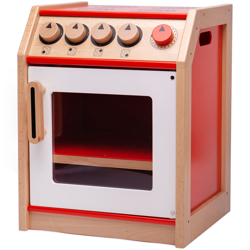 Tidlo Kids Red Wooden Toy Cooker | Wilko