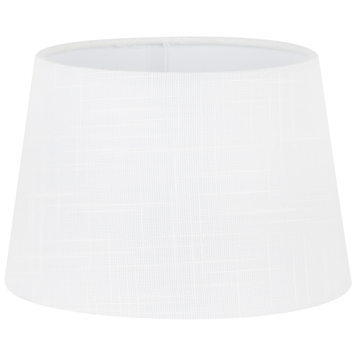 White Linen Textured Small Lamp Shade | Wilko