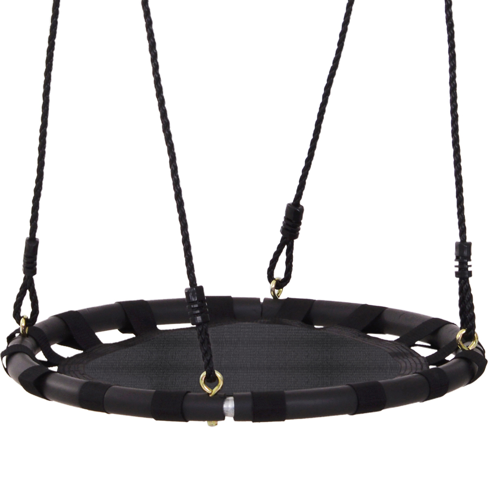 Kids Black Metal Mesh Swing 60cm | Wilko