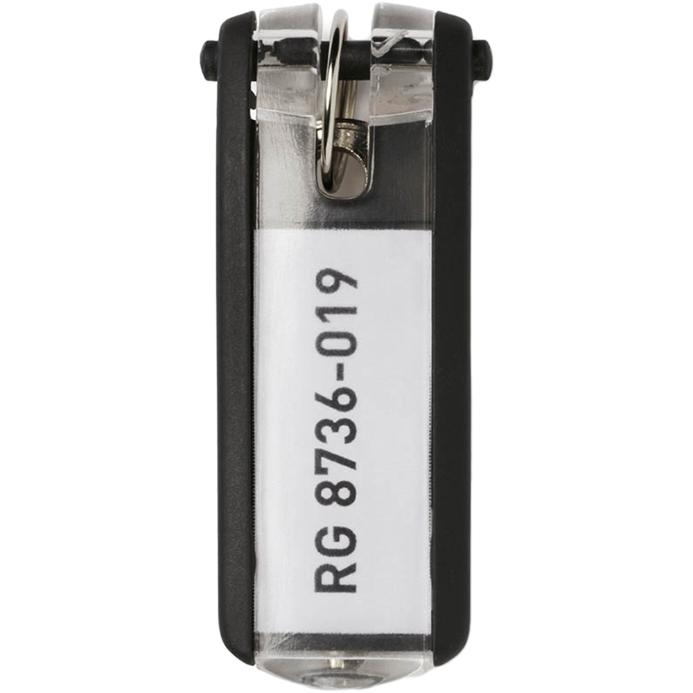 Durable Black Key Clip Organisational Label Hooks 6 Pack | Wilko