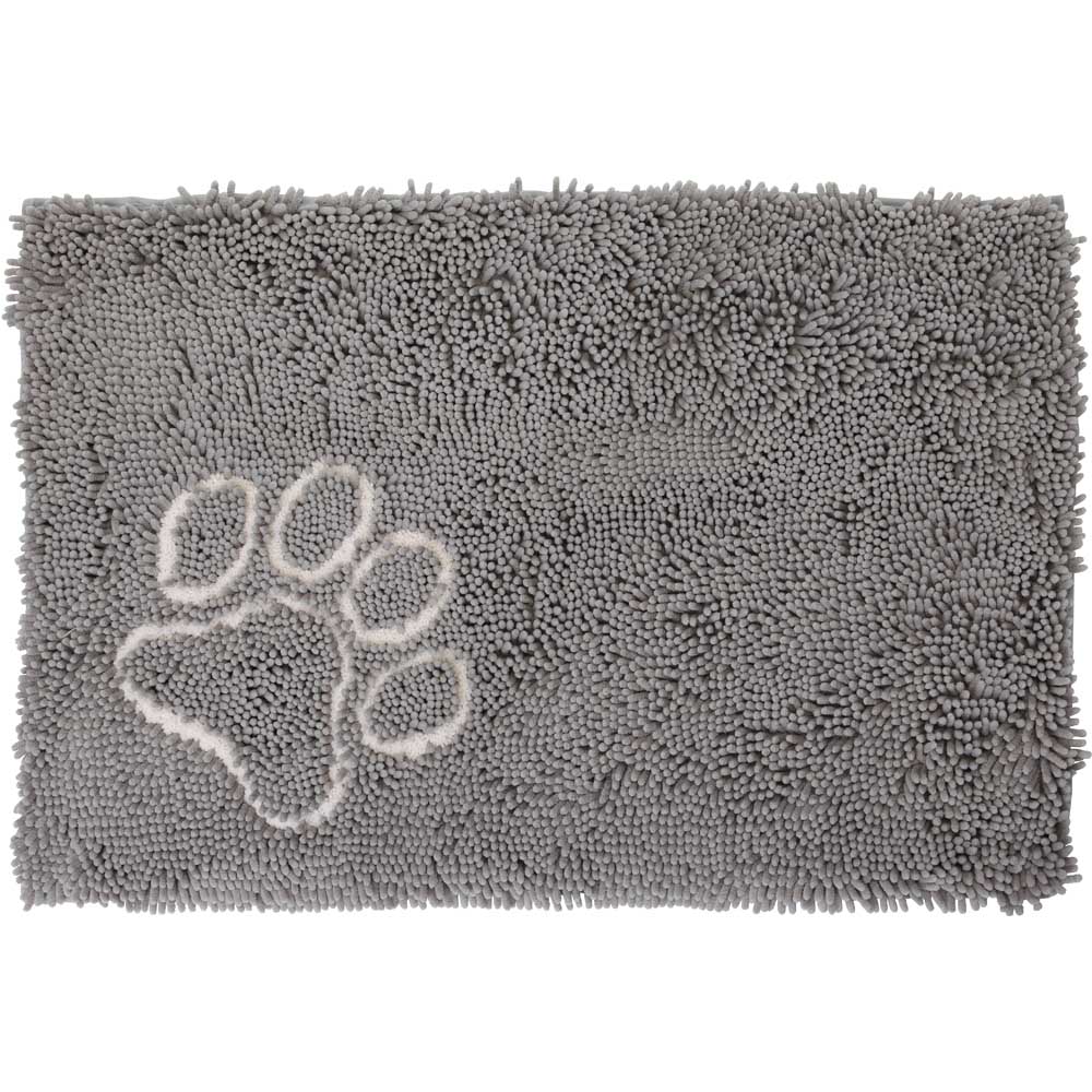 Bunty Small Grey Soft Pet Mat | Wilko