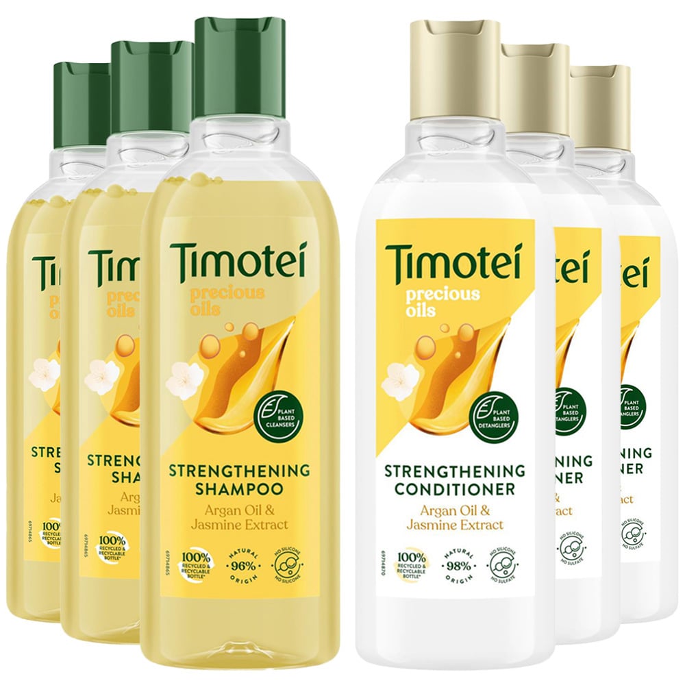 Timotei Precious Oils Strengthening Shampoo and Conditioner Set 300ml 3 ...