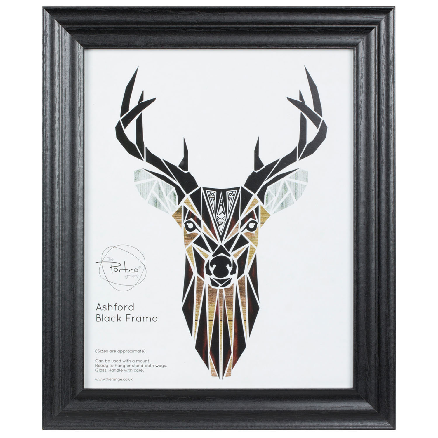 The Port. Co Gallery Ashford Black Photo Frame A4 | Wilko