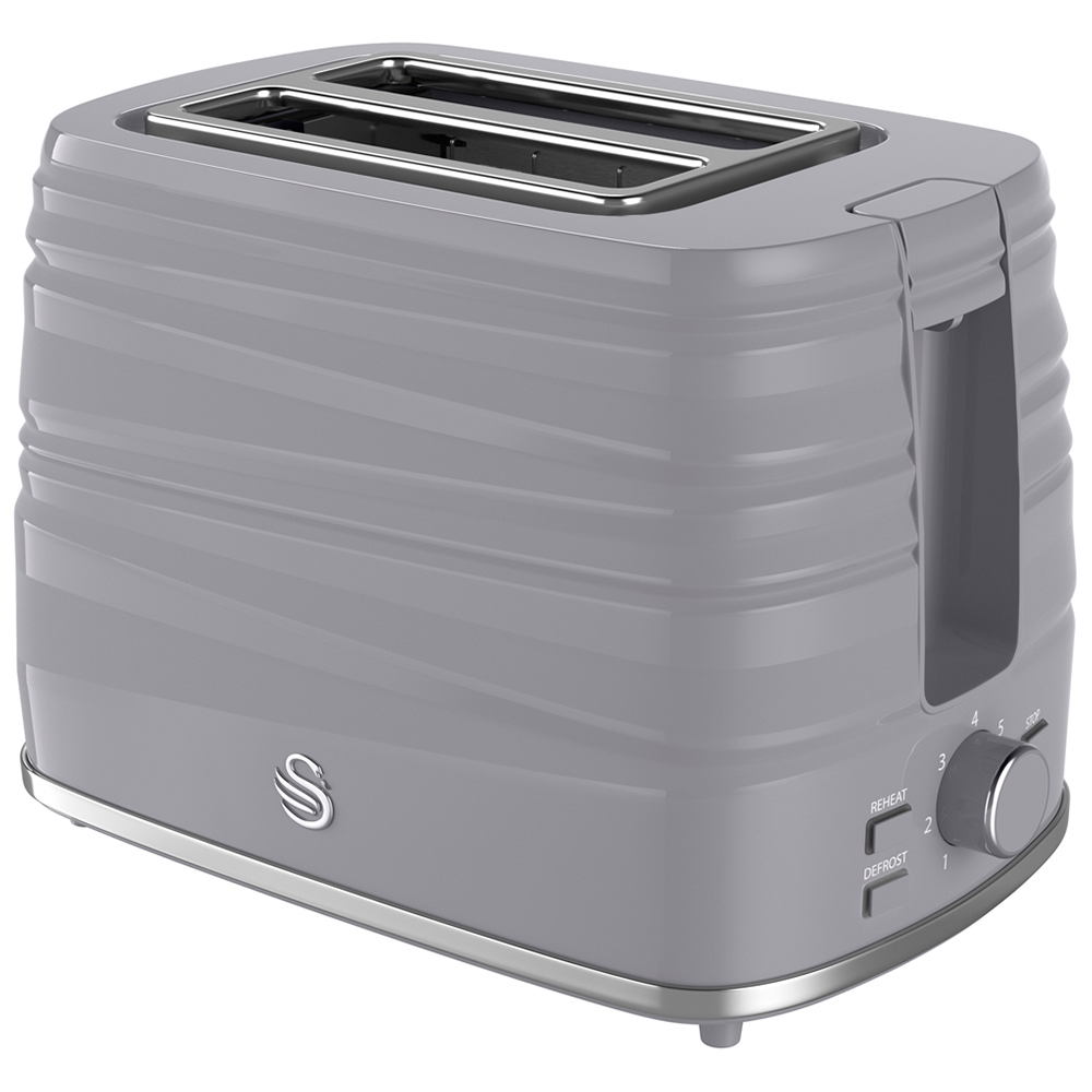 Swan Grey 2 Slice Symphony Toaster | Wilko