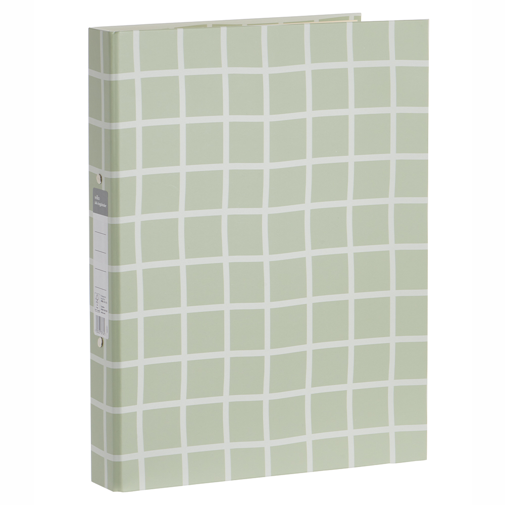 Wilko A4 Soft Sanctuary Check Ringbinder | Wilko