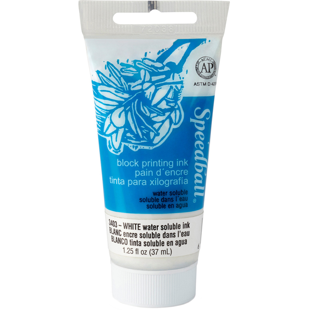 Speedball White Water Soluble Block Ink 37ml | Wilko