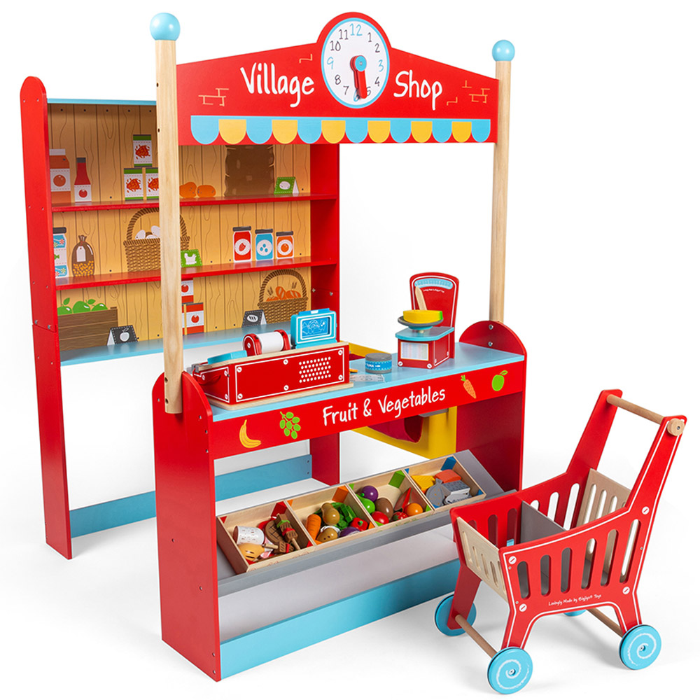 BigJigs Toys Village Play Shop Bundle | Wilko